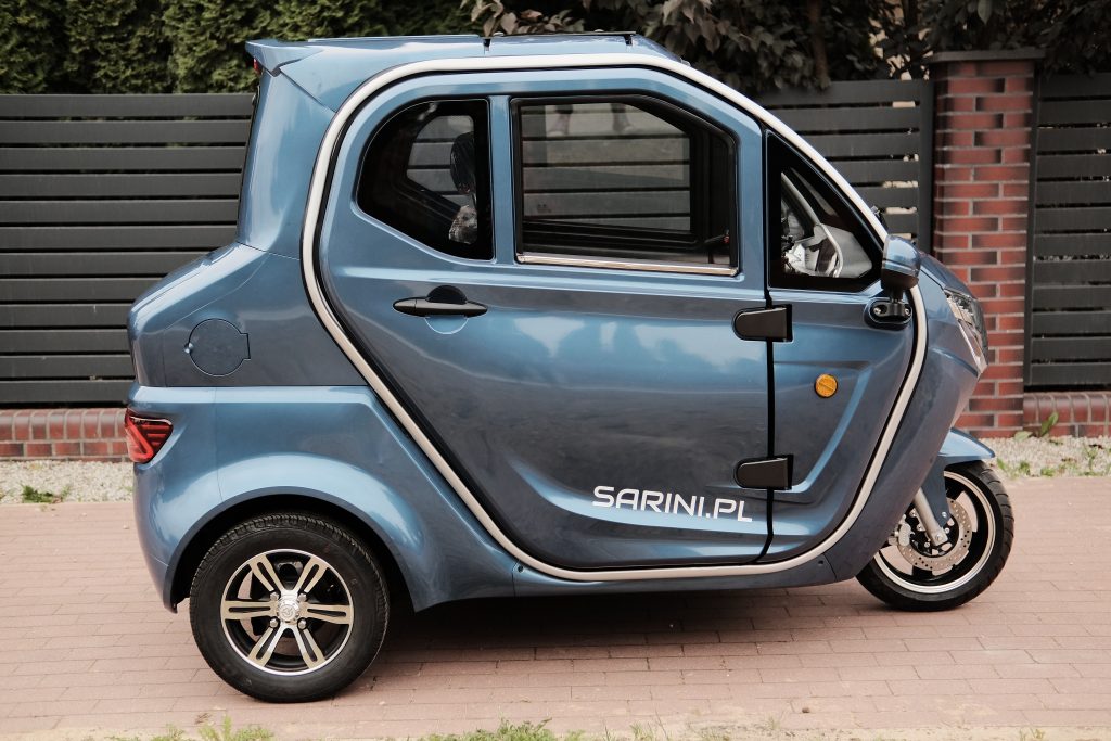 MINI SAMOCHÓD SARINI FIBI B 3-kołowy 2500W 72V 58AH KOLOR niebieski ...